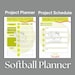 Softball Planner Printable PDF Oct '23 Dec '24 - Etsy