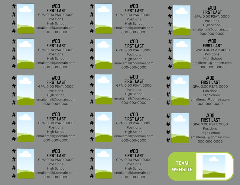 Soccer College Exposure Team Brochure Trifold TEMPLATE - Etsy