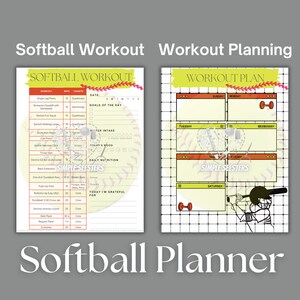 Softball Planner Printable PDF Oct '23 - Dec '24 - Etsy