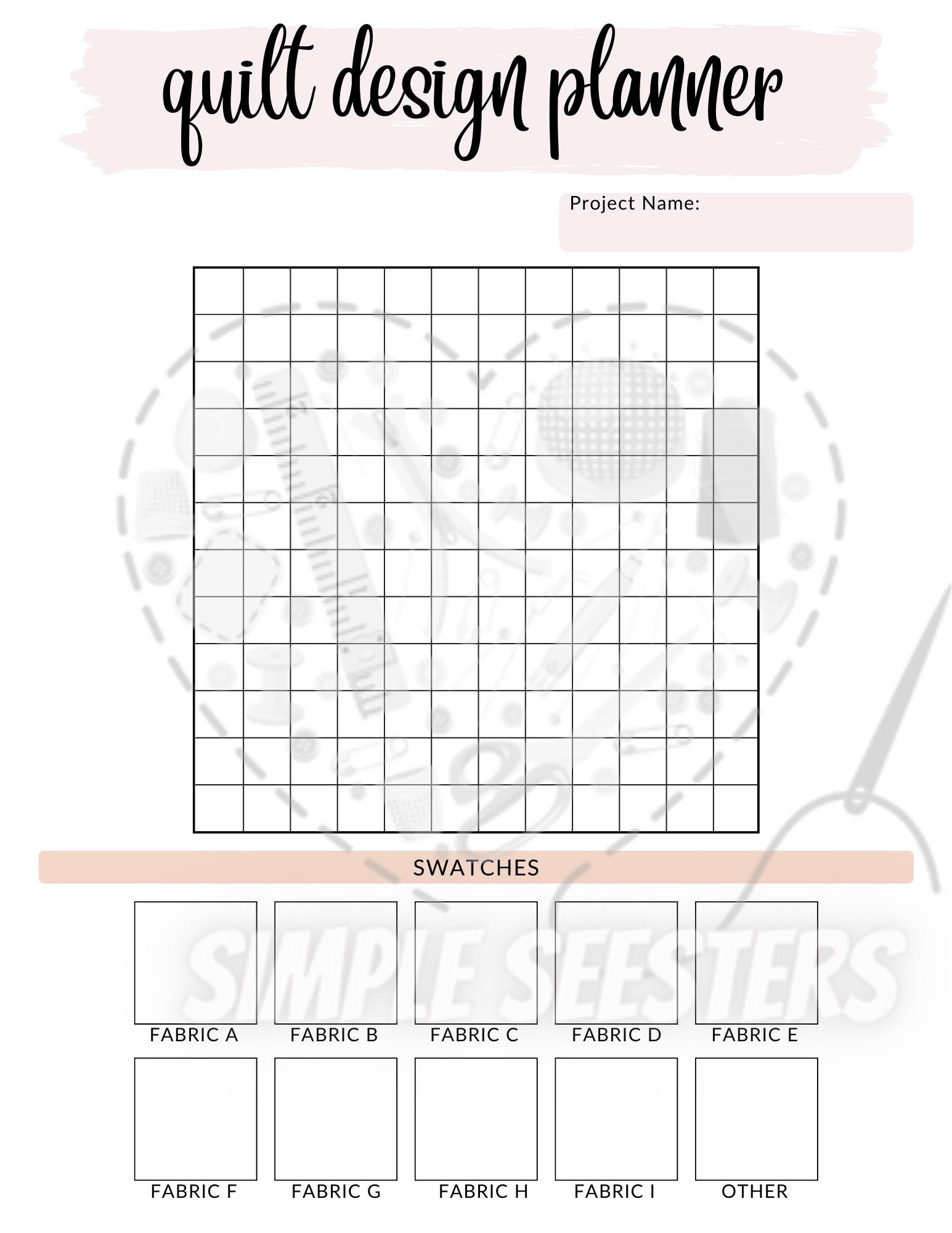 Quilt Planning Sheet to Streamline Your Creativity - Etsy