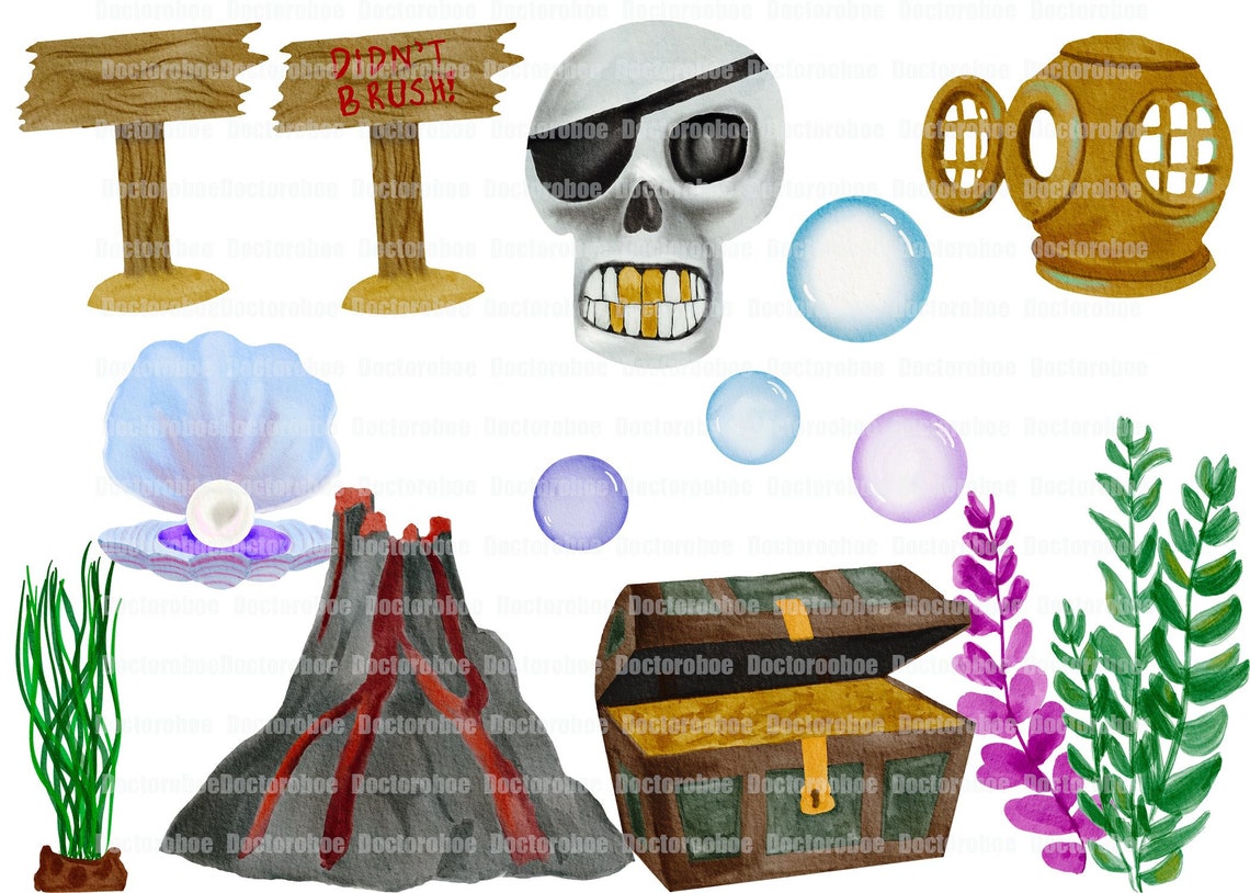 Finding Nemo Inspired Realistic Clipart, Salt Water Fish Clipart, Clown ...