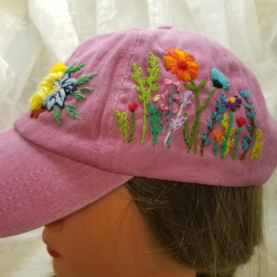 Summer Sale - Hand Embroidered Baseball Cap, Birthday Gift, Wild ...