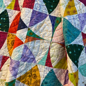 Modern Handmade Quilt Multi Color Quilt Lap Quilt I Throw Quilt Accent ...