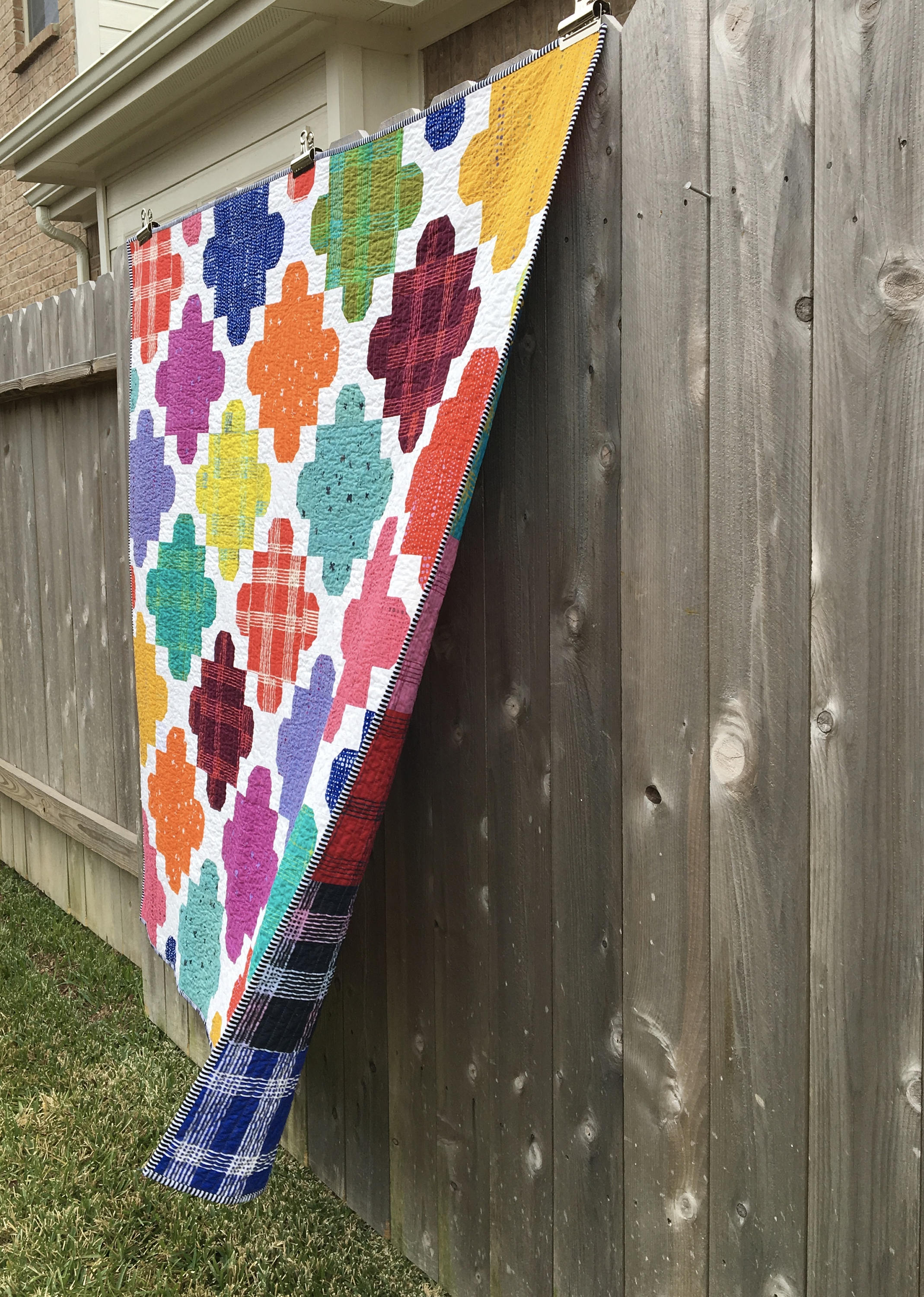 Modern Handmade Quilt Courtyard Tiles Quilt Multi-colors - Etsy