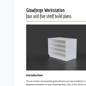Glowforge Workstation Table Plans Glowforge Stand With Storage Built in ...