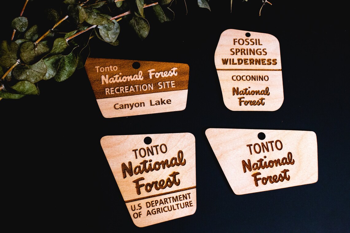 Custom Wooden National Park Sign Ornaments National Forest - Etsy