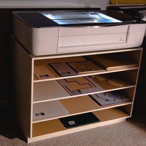 Glowforge Workstation Table Kit Glowforge Stand With Storage Built in ...