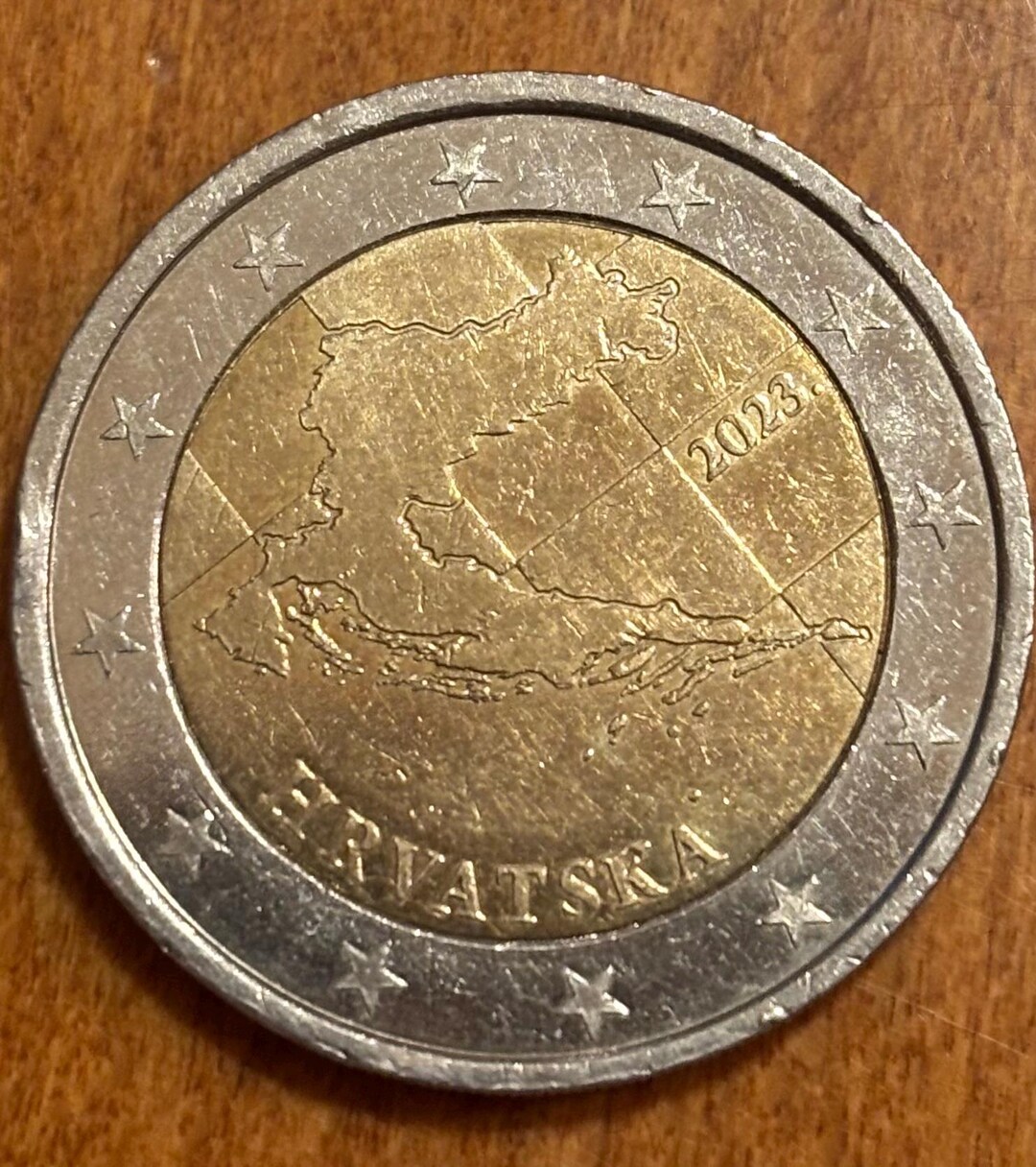 2 Euro Coin, Croatia, Hrvaška, 2023, Land of Croatia - Etsy