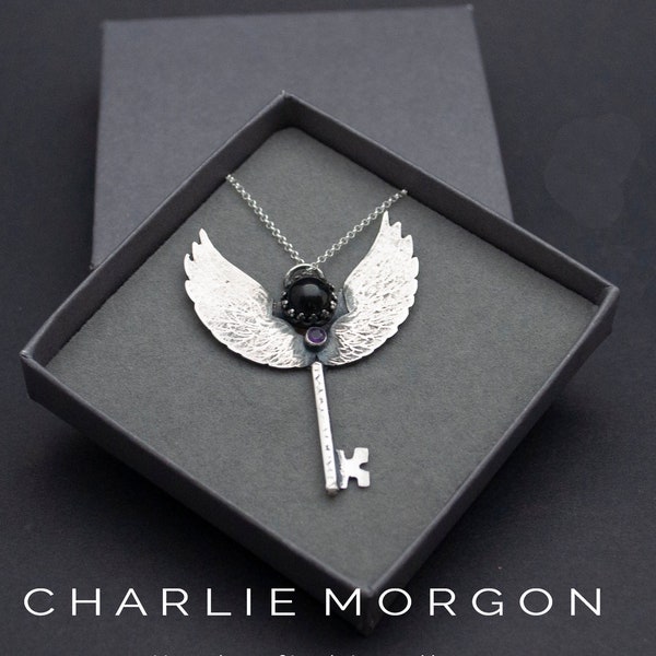 Winged Key - Etsy UK