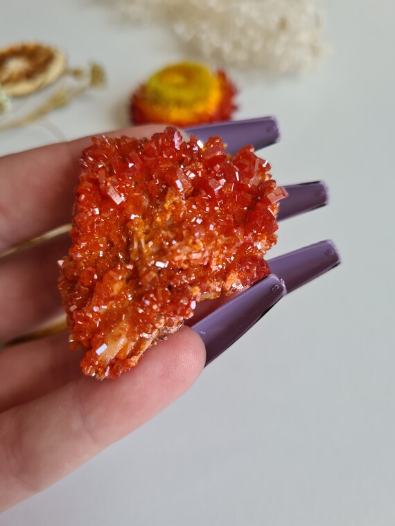 Home Décor Rocks & Geodes Specimen AA Grade Vanadinite Cluster etna.com.pe