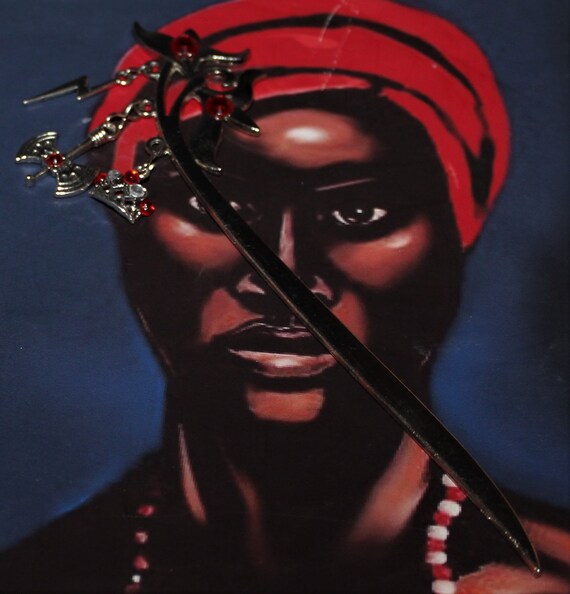 Chango Shango Orisha cabello decorativo para el cabello | Etsy