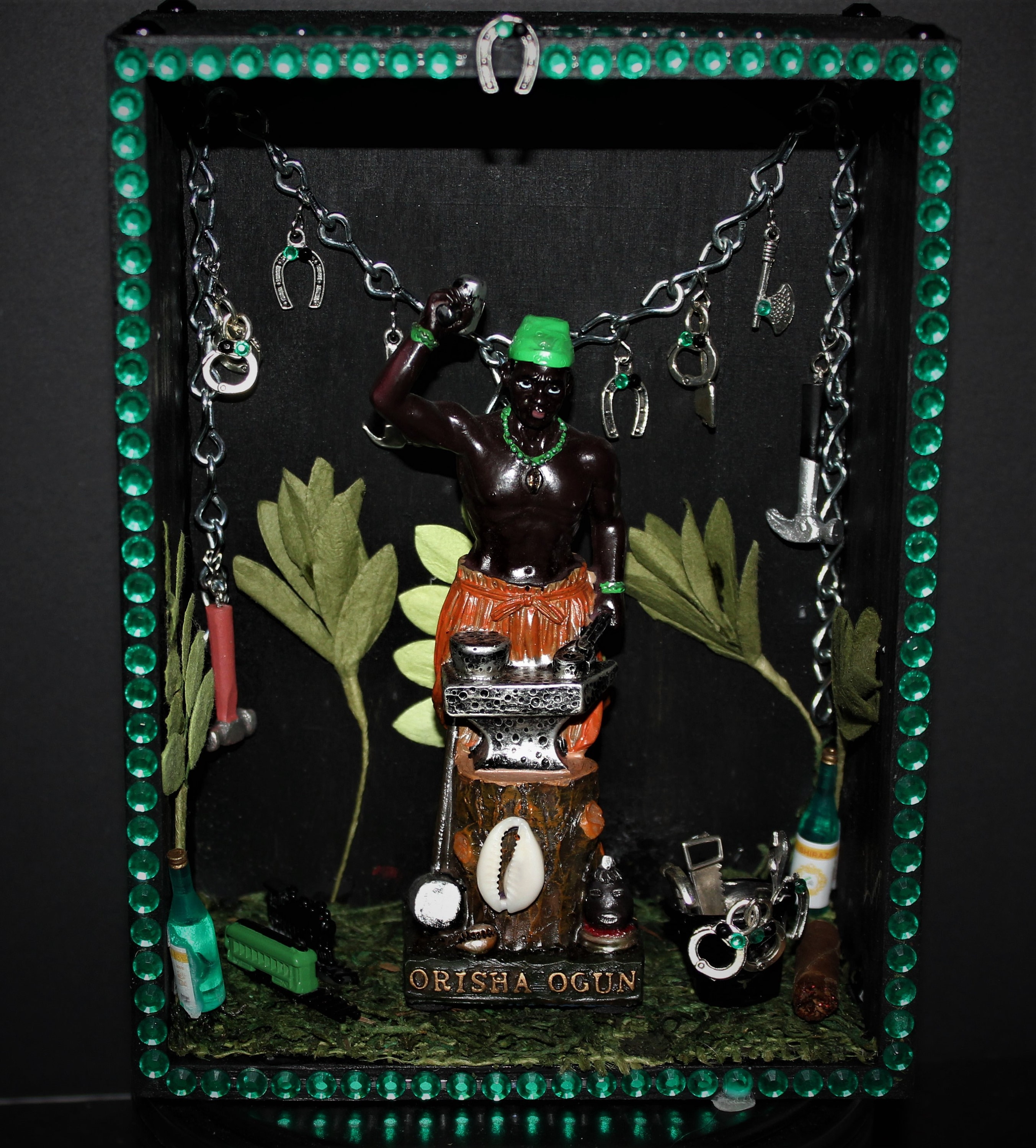 Oggun Altar shrine Ogun Orisha Prayer and offering shrine | Etsy