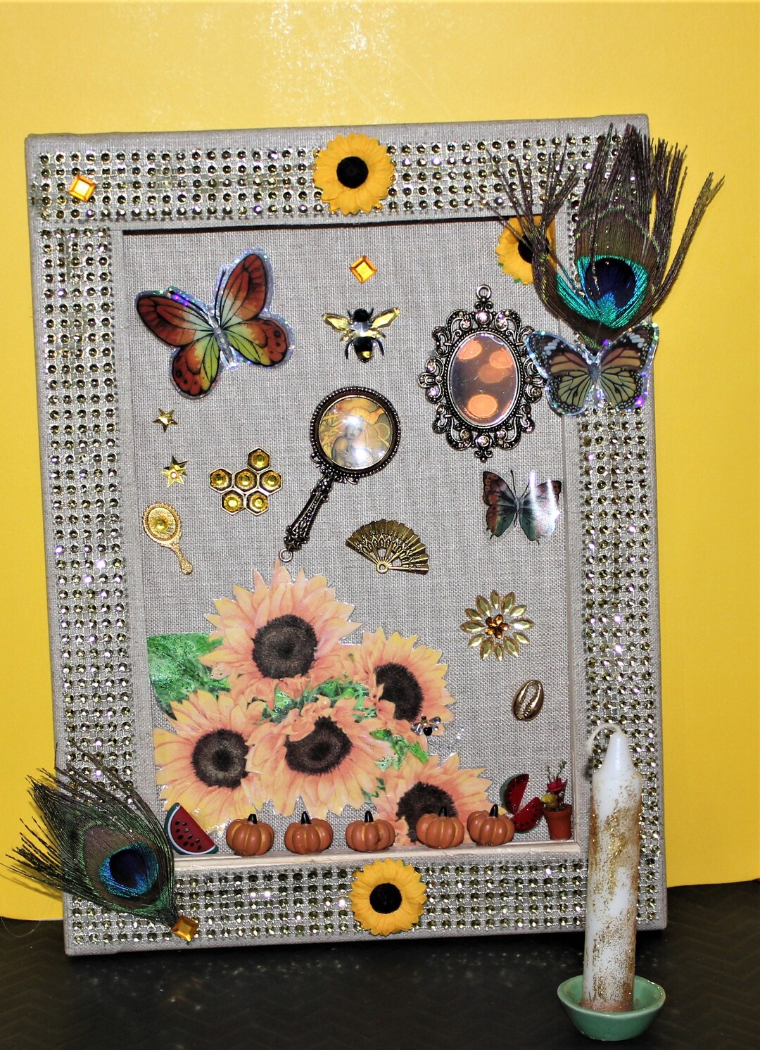 Ochun Altar, Shrine, Osun Orisha Decorated Nicho, Shrine 9X12 - Etsy