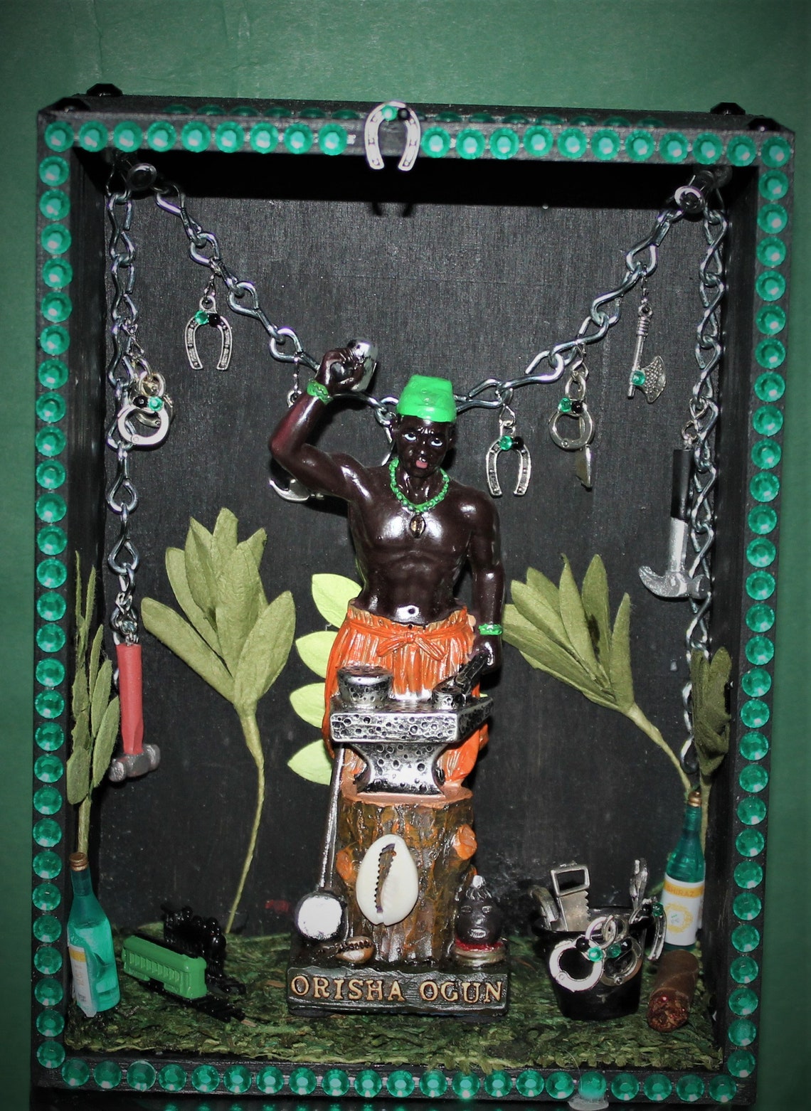 Oggun Altar shrine Ogun Orisha Prayer and offering shrine | Etsy