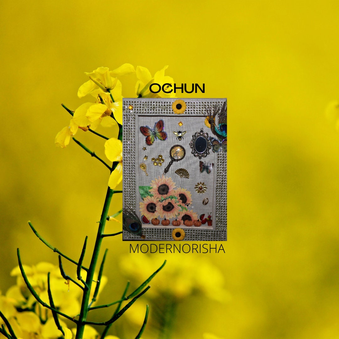 Ochun, Osun Orisha Altar, Shrine, Oxúm Orisha Decorated Nicho, Shrine ...