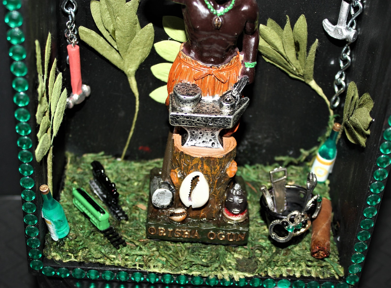 Oggun Altar shrine Ogun Orisha Prayer and offering shrine | Etsy