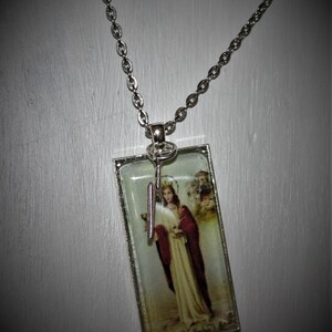 Saint Barbara, Santa Barbara, Photo Pendant Necklace With a Stainless ...