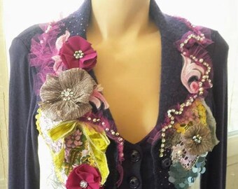 Shabby Chic Jacket - Etsy