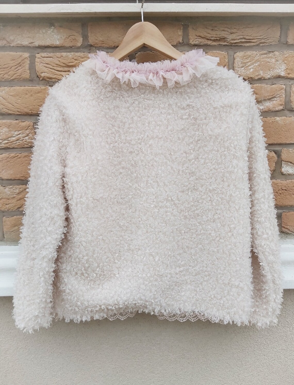 Fluffy Shabby Chic Jacket Bohemian Boho Festival Upcycled Reworked ...