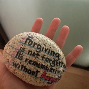 Quote Rock Art About Forgiveness - Etsy