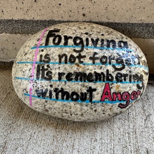 Quote Rock Art About Forgiveness - Etsy