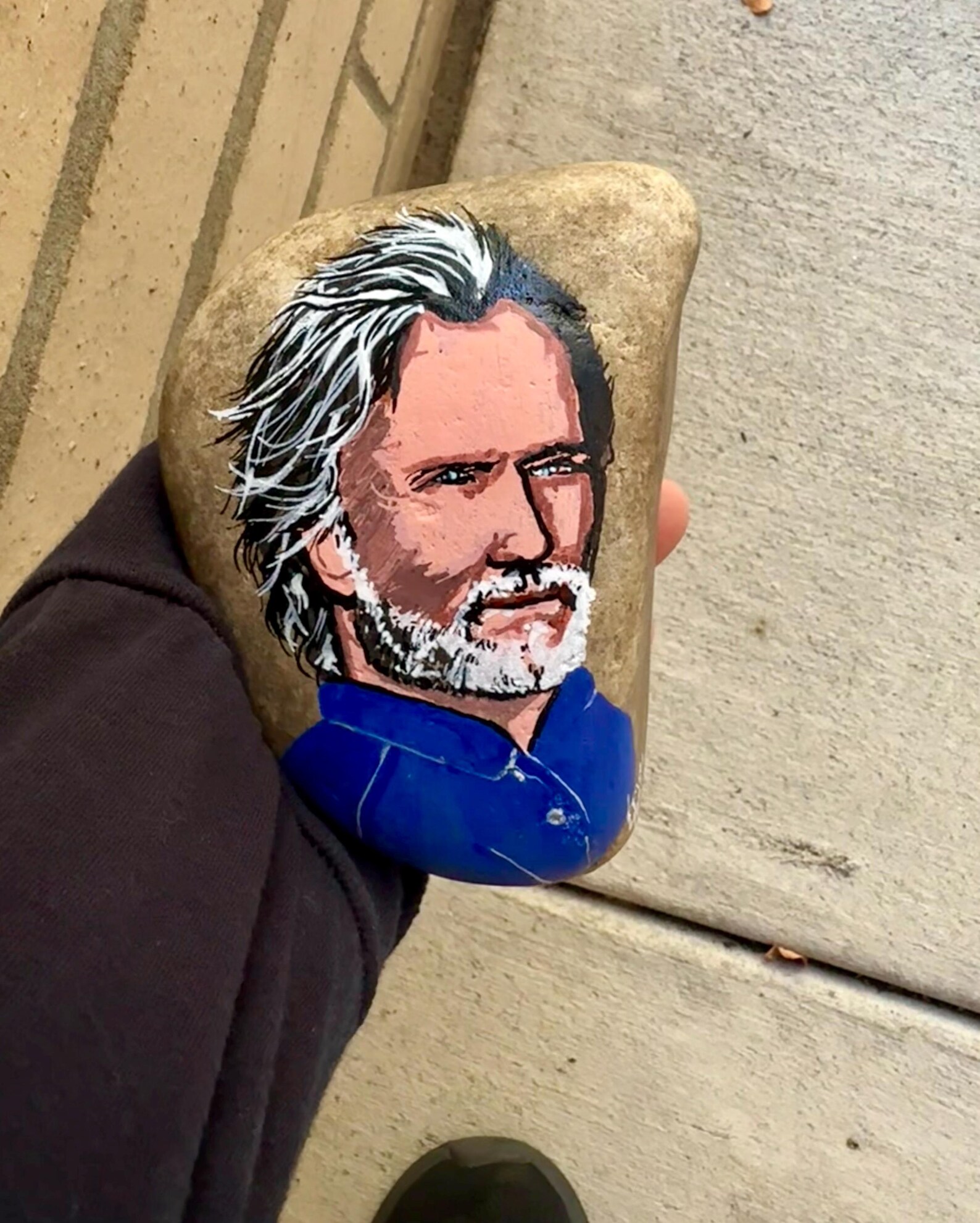 Kris Kristofferson Painted on a Stone! - Etsy