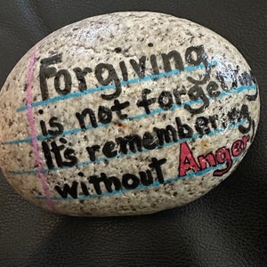 Quote Rock Art About Forgiveness - Etsy