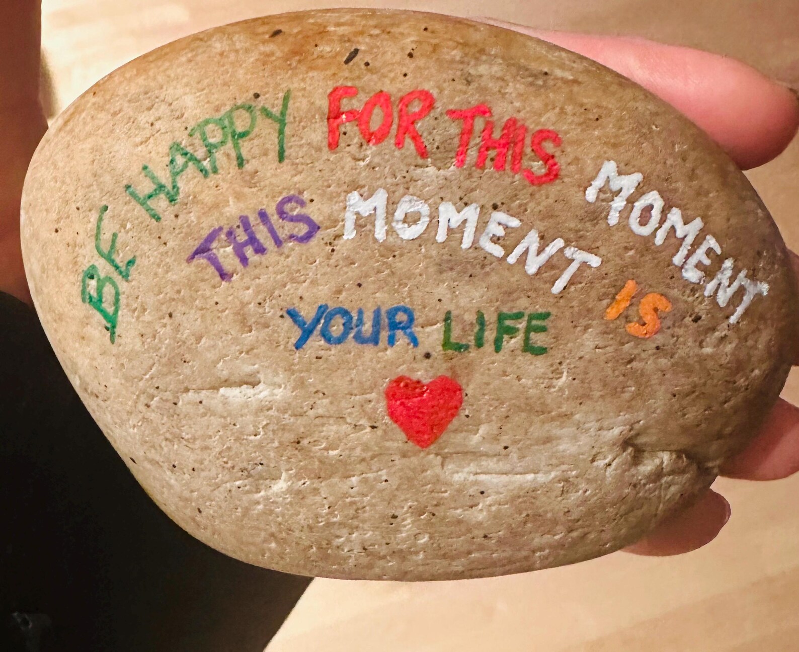 I Hand Painted This “inspirational Stone” ..on Custom Orders I Can ...