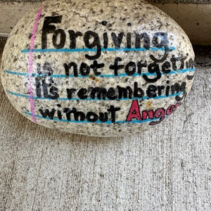 Quote Rock Art About Forgiveness - Etsy