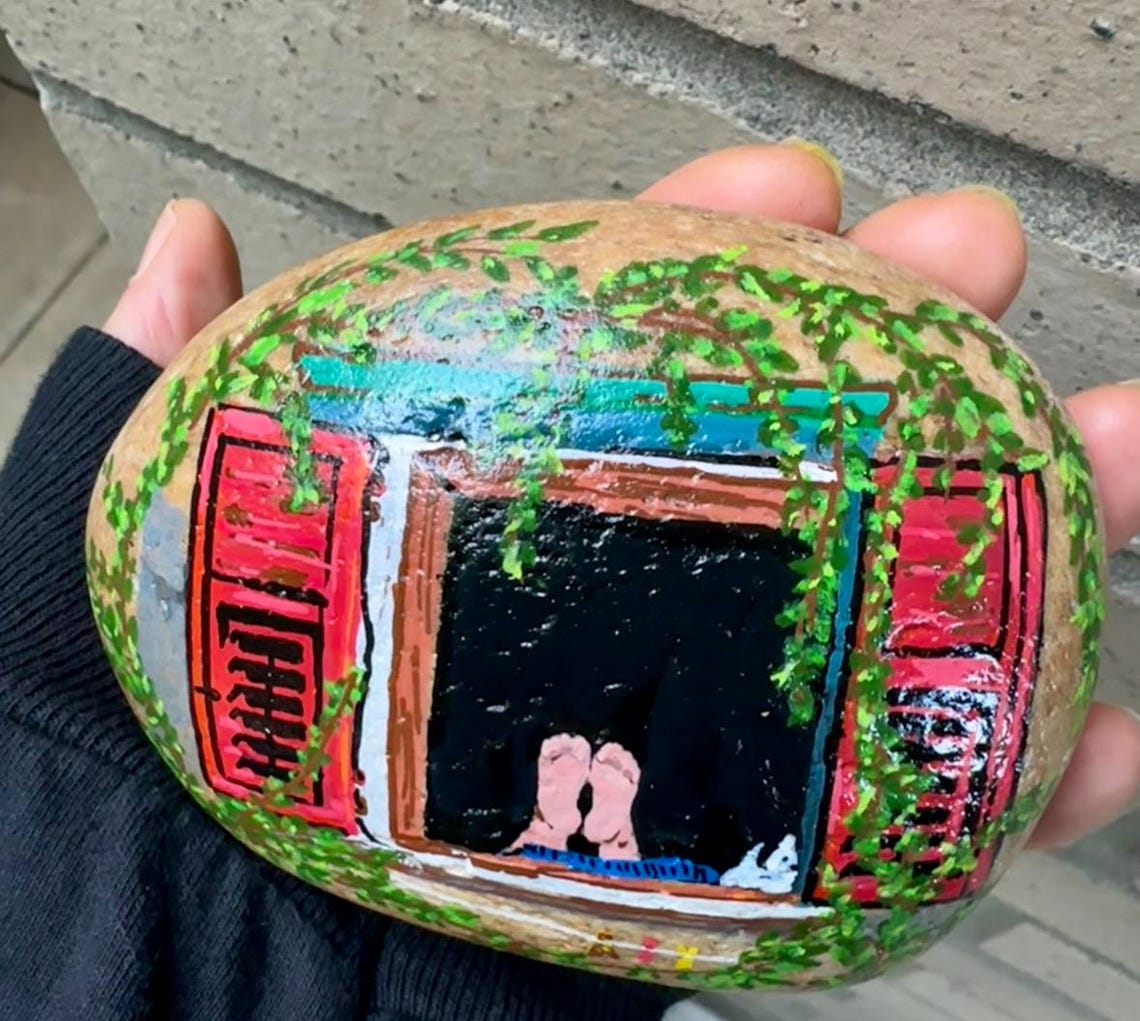 I Hand Painted This “inspirational Stone” ..on Custom Orders I Can ...
