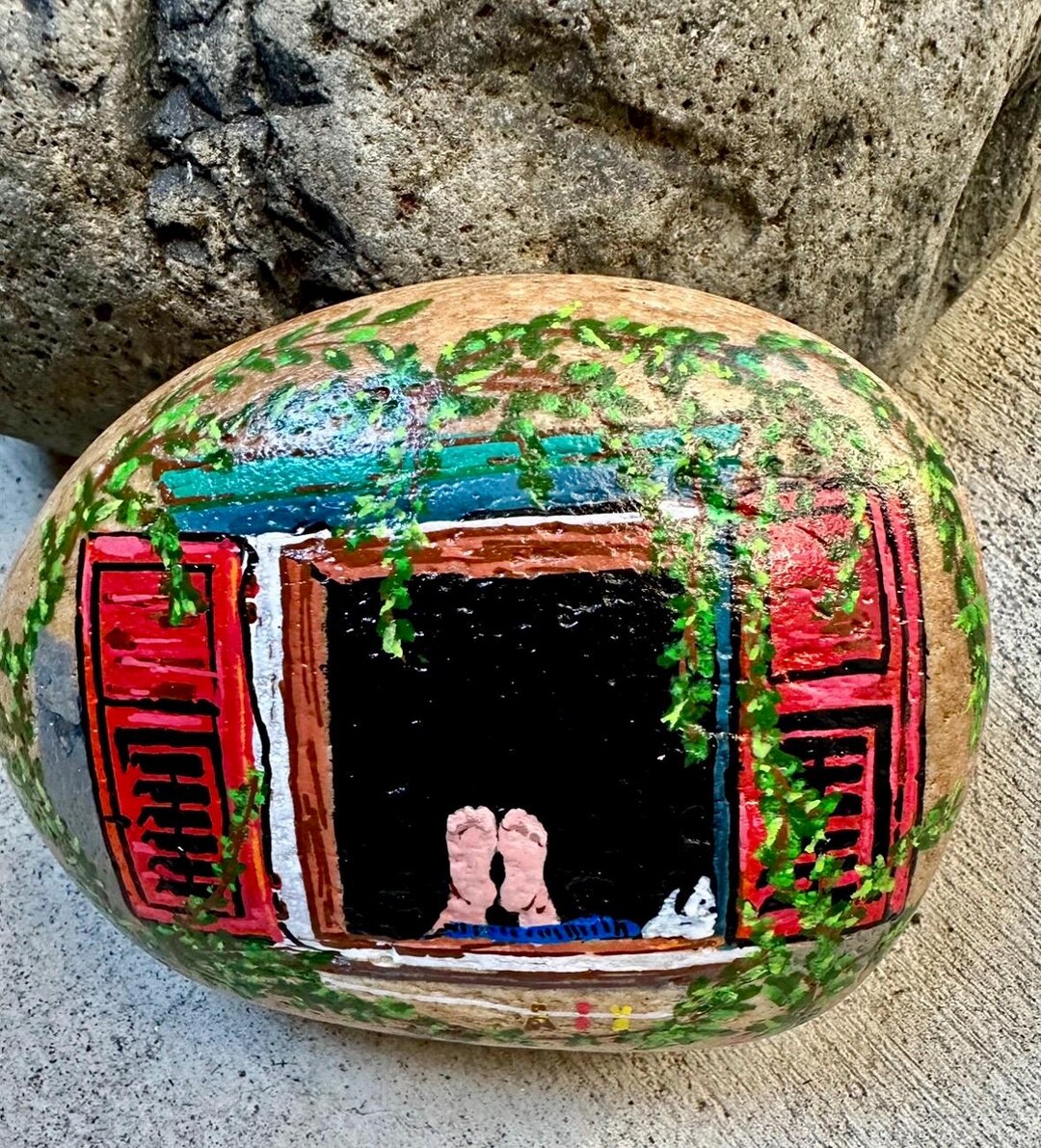 I Hand Painted This “inspirational Stone” ..on Custom Orders I Can ...