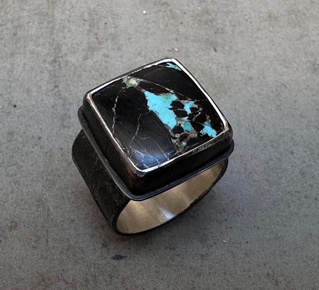 Handcrafted Reticulated Sterling Silver Ring With Natural Ribbon ...