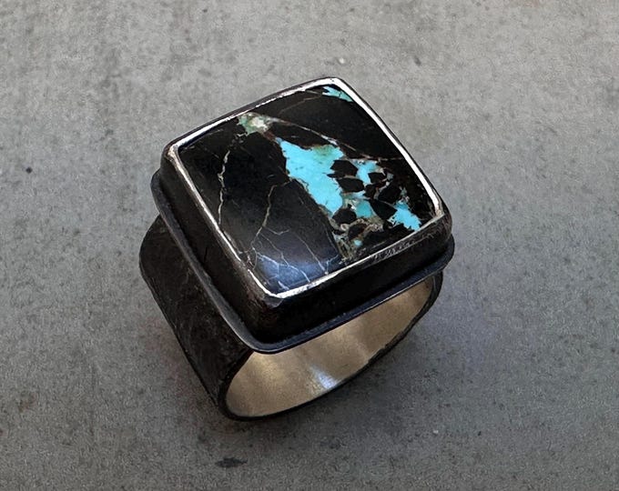 Handcrafted Reticulated Sterling Silver Ring With Natural Ribbon ...