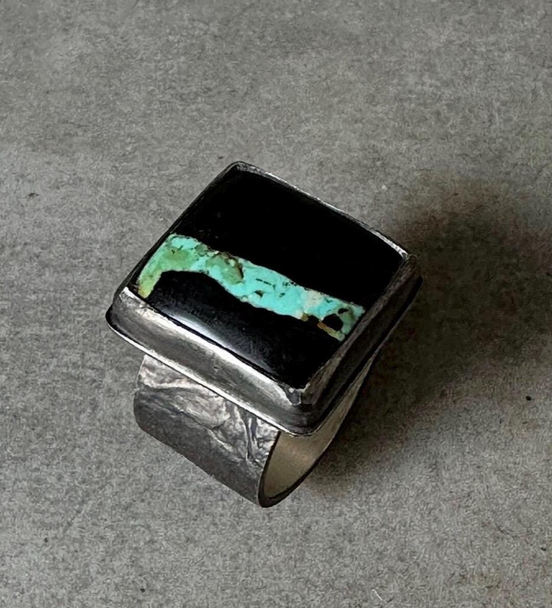 Handcrafted Reticulated Sterling Silver Ring With Natural Ribbon ...