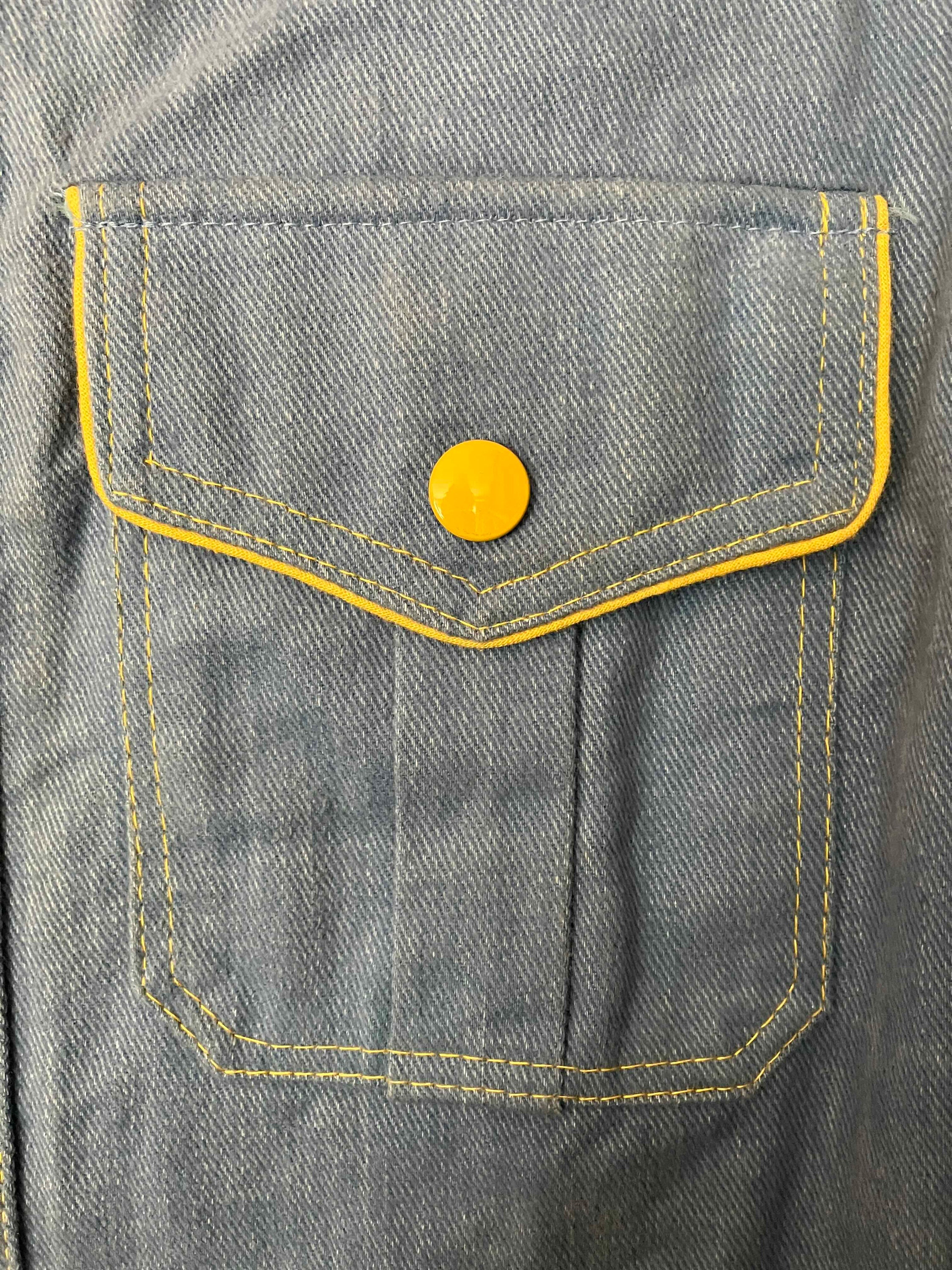 Hand-tailored Denim Western Shirt With Star Embroidery - Etsy