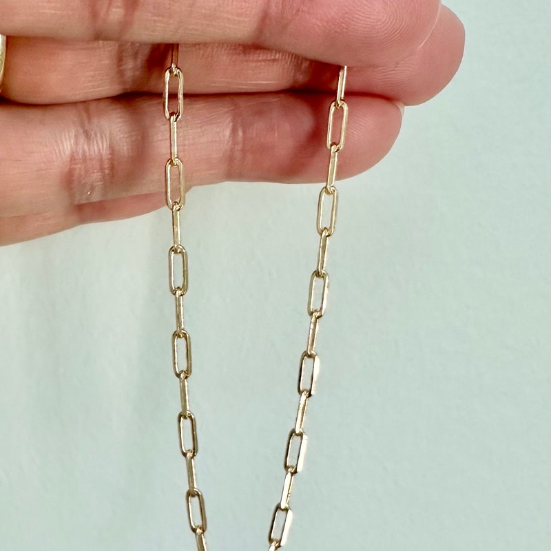 Gold Paper Clip Necklace - Etsy