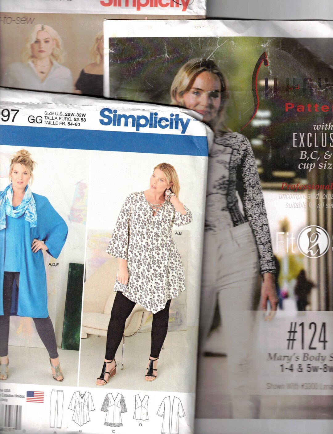 Peggy Sagers Fit2stitch #124/mary's Body Suit, Simplicity 8611/sz 26 ...