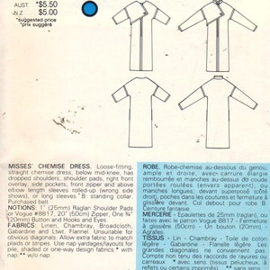LOT of 3UC Very Easy Vogue Patterns: Vogue 9038/sz 6/straight Dress ...