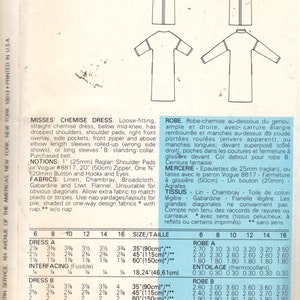 LOT of 3UC Very Easy Vogue Patterns: Vogue 9038/sz 6/straight Dress ...