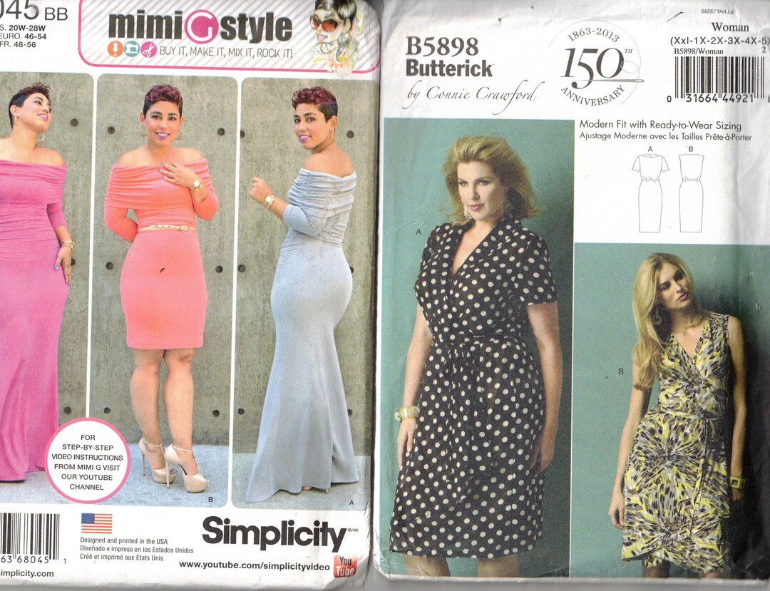 Simplicity 8045/sz 20w-28w/sexy Plus Size Dress Designed by Mimi G ...