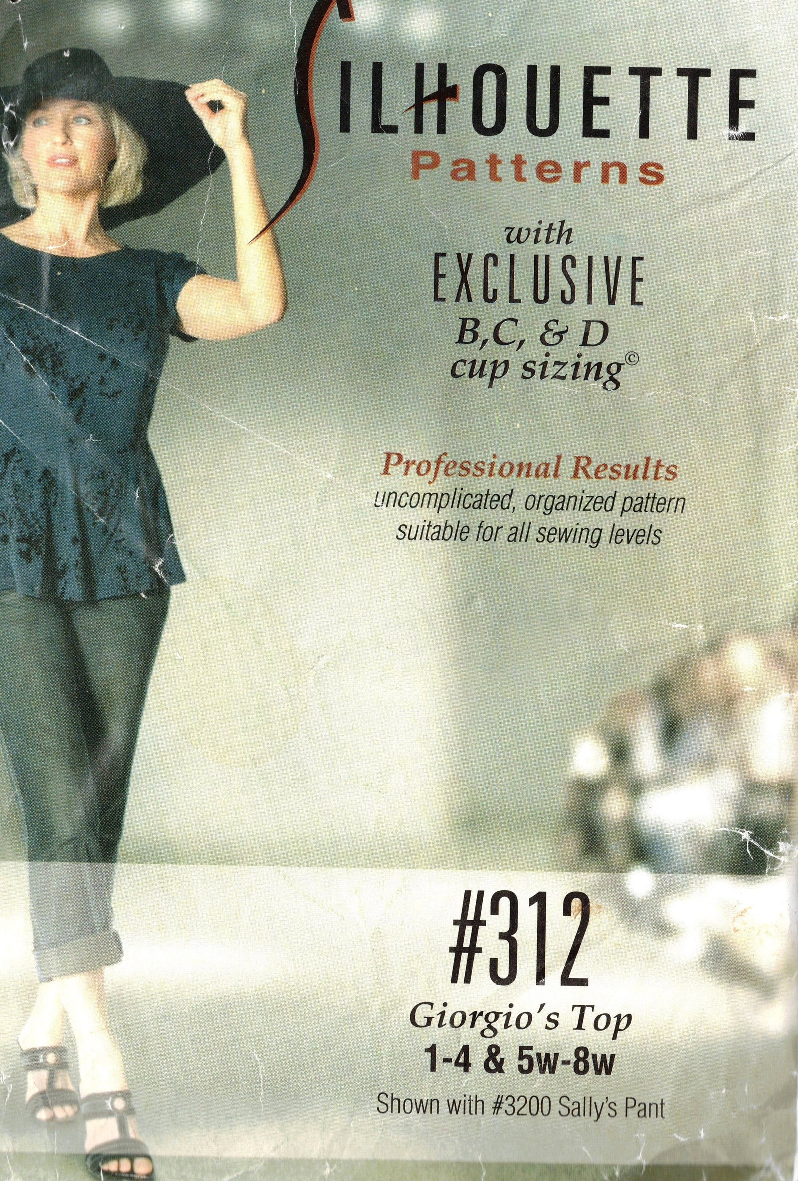 Peggy Sagers Silhouette Pattern 312 Giorgios Top & Simplicity - Etsy