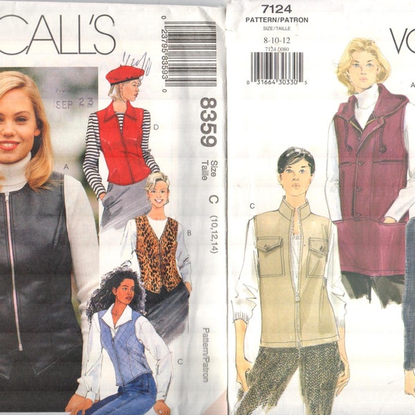 Vogue Vest Patterns - Etsy