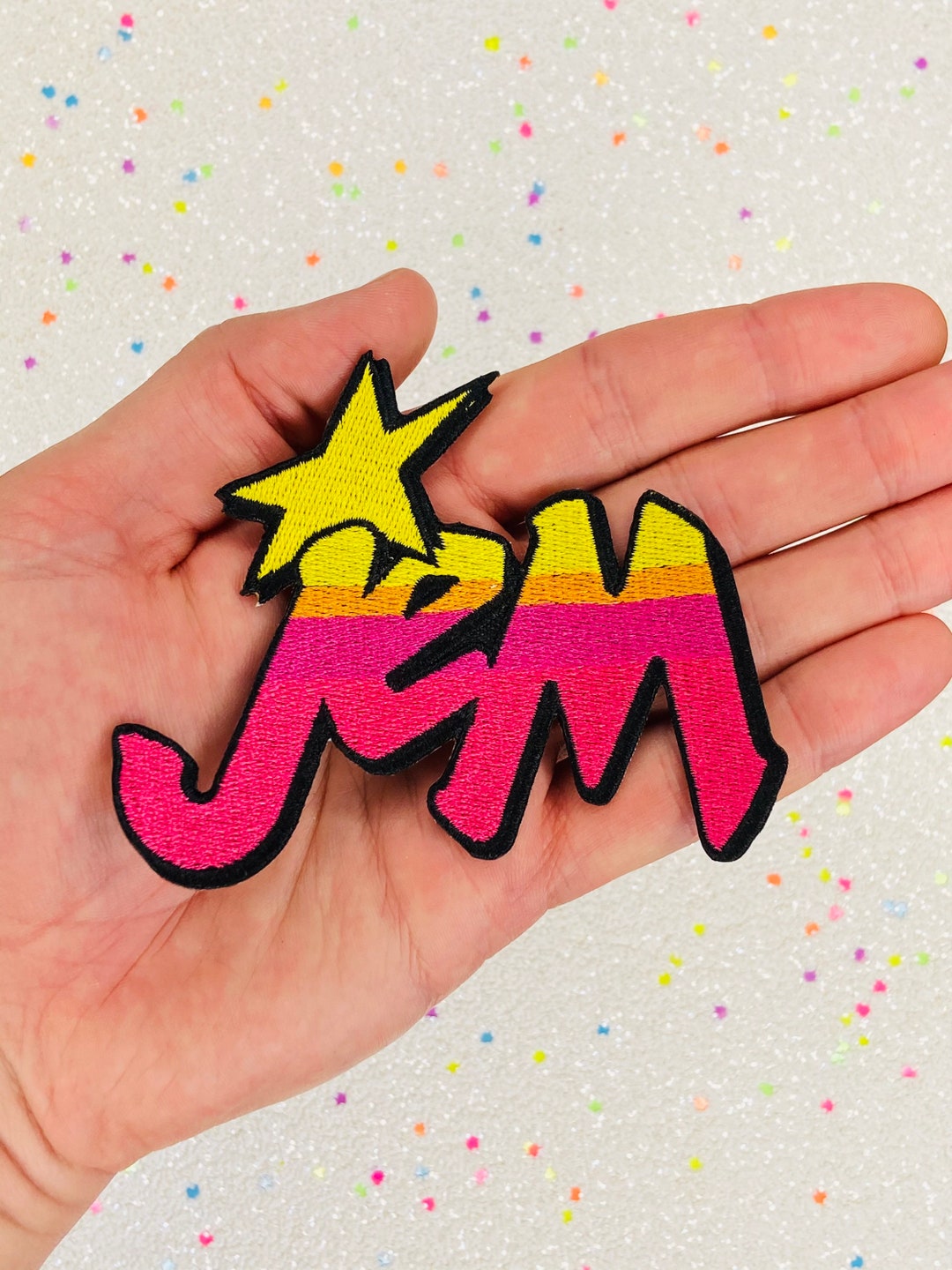 3.8" Truly Outrageous Jem and the Holograms Logo Iron on Patch ...
