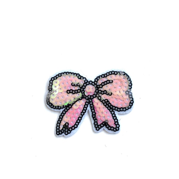 Sequin Bows Iron on Patch - Etsy
