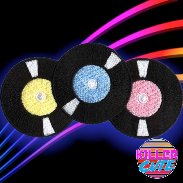 Record Iron on Patch - Etsy