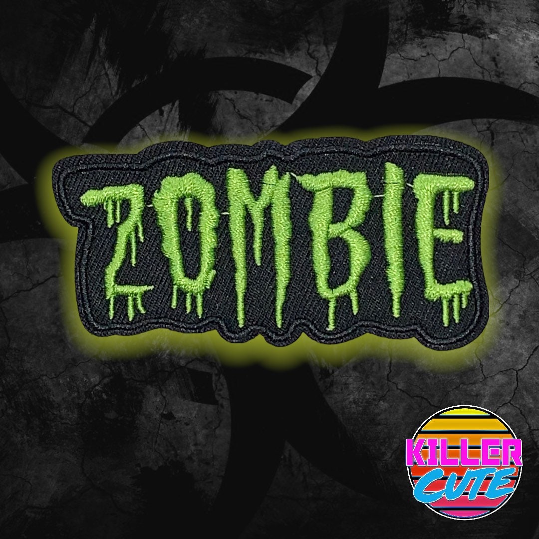 3.3” Green Zombie Ooze Spooky Horror Iron on Patch - Etsy