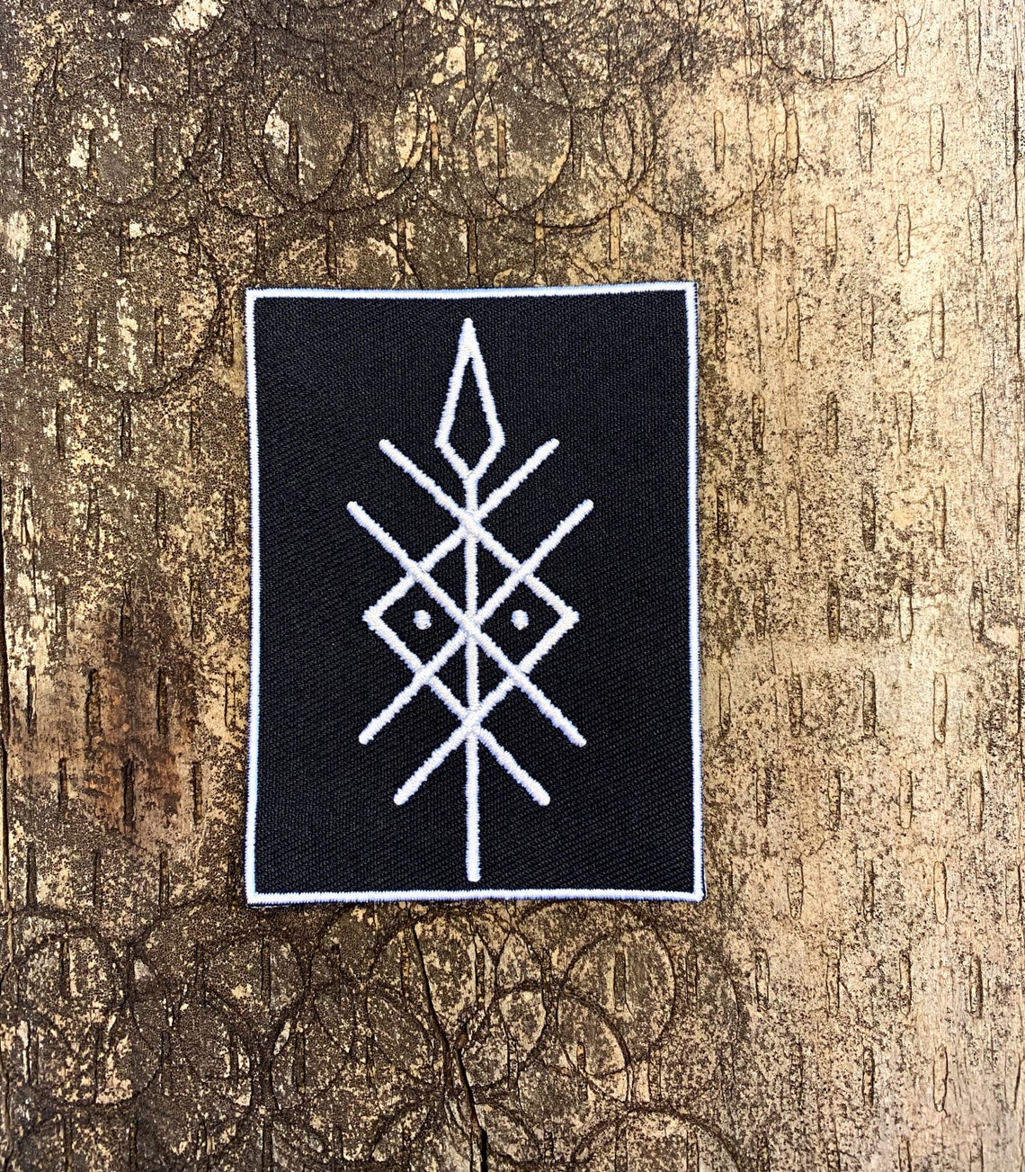 3.5 Viking Gungnir Spear Rune Wolf Iron On Patch | Etsy