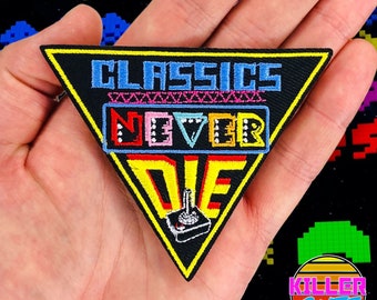 Game Over 8 Bit Embroidered Patch 80's Classic Gaming - Etsy
