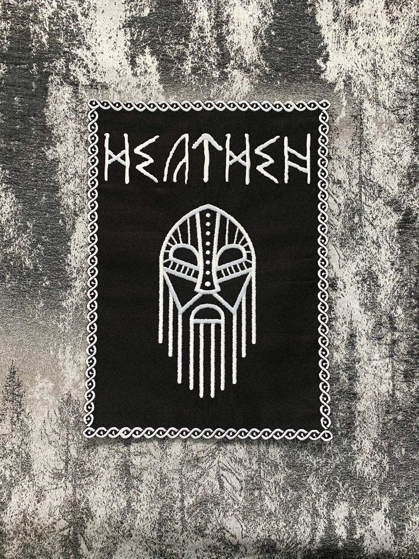 14 Primitive Runes Heathen Viking God Iron On Back Patch | Etsy