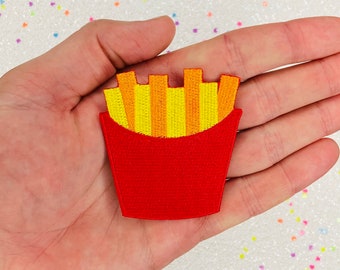 French Fries Iron on Patch / Food / Patches / Emoji / - Etsy